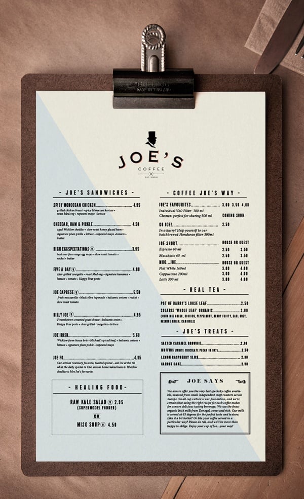 11 of the best menu designs from around the world