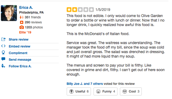 How to respond to negative hotel and restaurant reviews